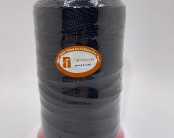 Serafil Polyester Sewing Thread Color 4000 Black Size 30 TEX 90, Size ...