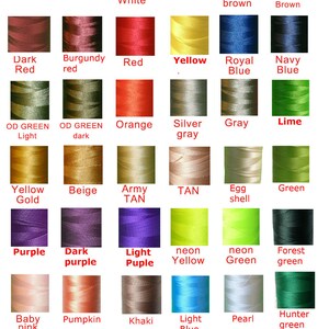 T135 V 138 Bonded Nylon Sewing Thread for Outdoor, Leather, Bag, Shoes ...