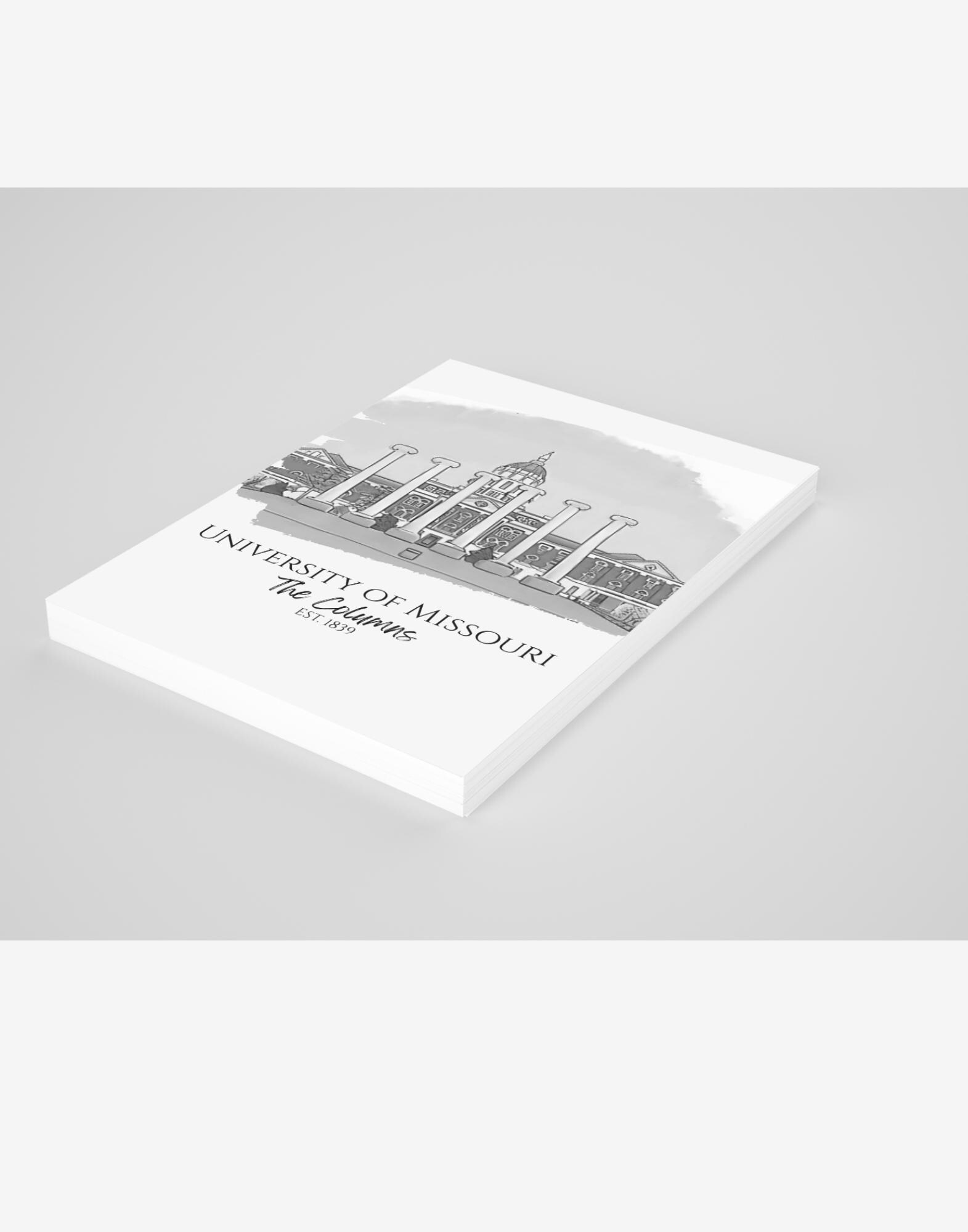 The Columns Poster – University of Missouri Wall Art – Mizzou Campus ...