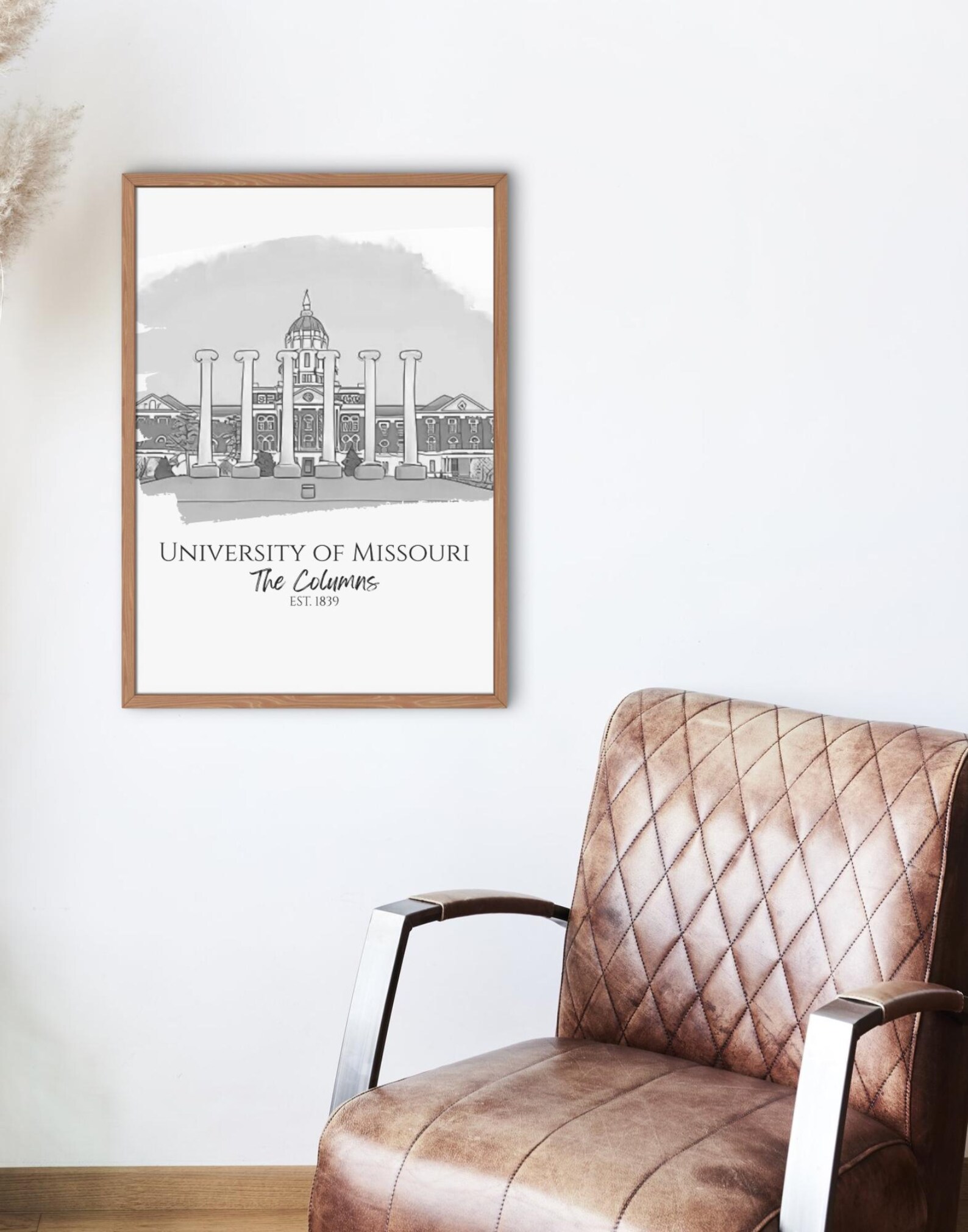 The Columns Poster – University of Missouri Wall Art – Mizzou Campus ...