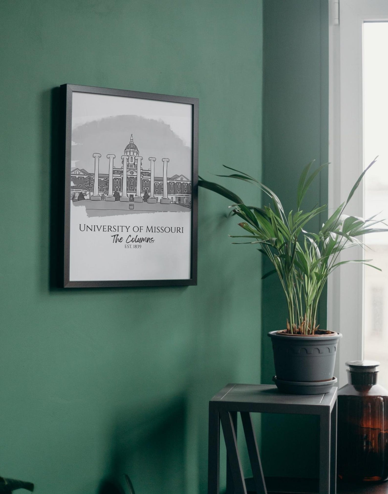 The Columns Poster – University of Missouri Wall Art – Mizzou Campus ...