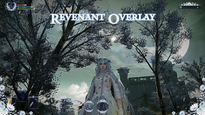 Cute Blue Revenant HUD Overlay for Twitch or Tiktok. Elden Ring ...