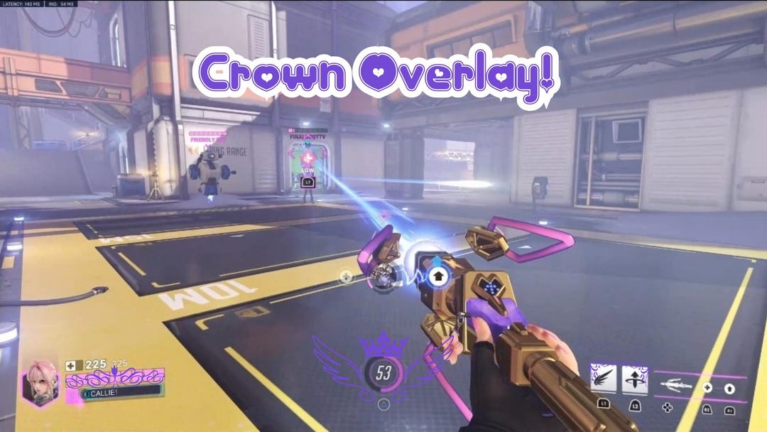 Overwatch Princess Mercy Hud Overlay Purple - Etsy
