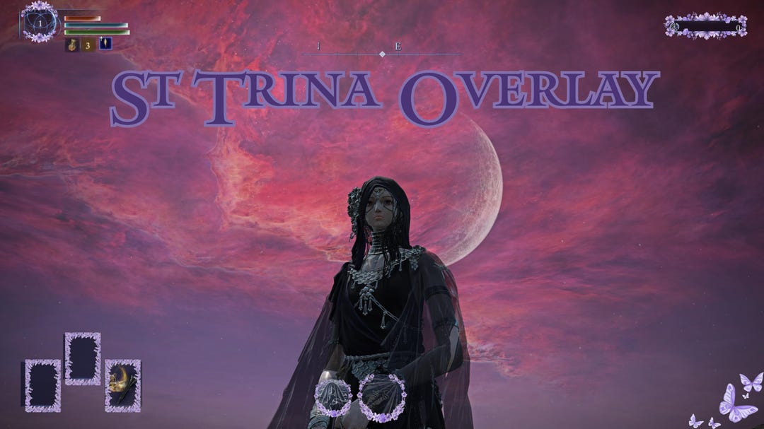 Elden Ring Nightreign: St. Trina Themed HUD Gameplay Overlay for Twitch ...