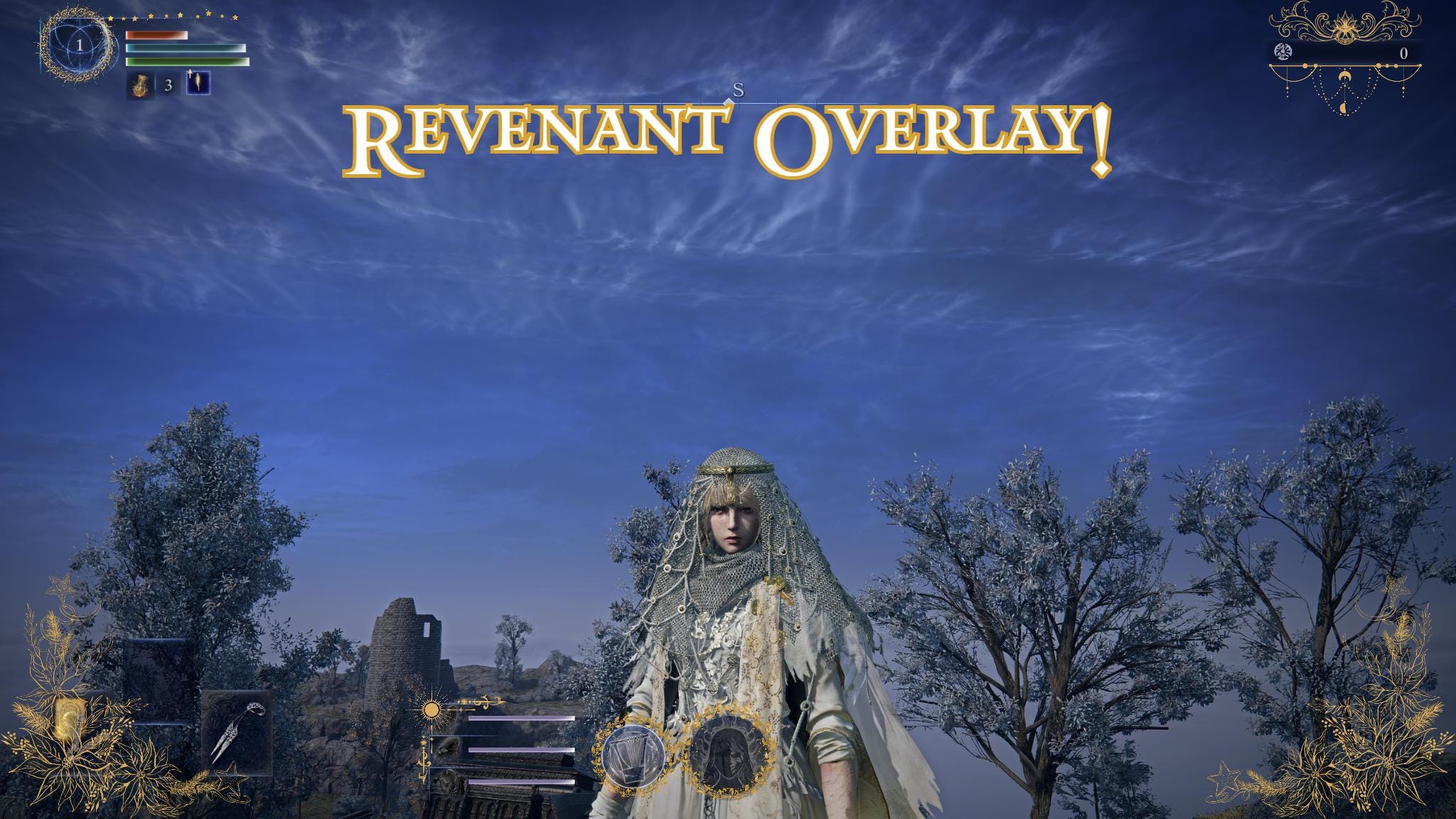 Gold Dawn Revenant HUD Overlay for Twitch or Tiktok. Elden Ring ...