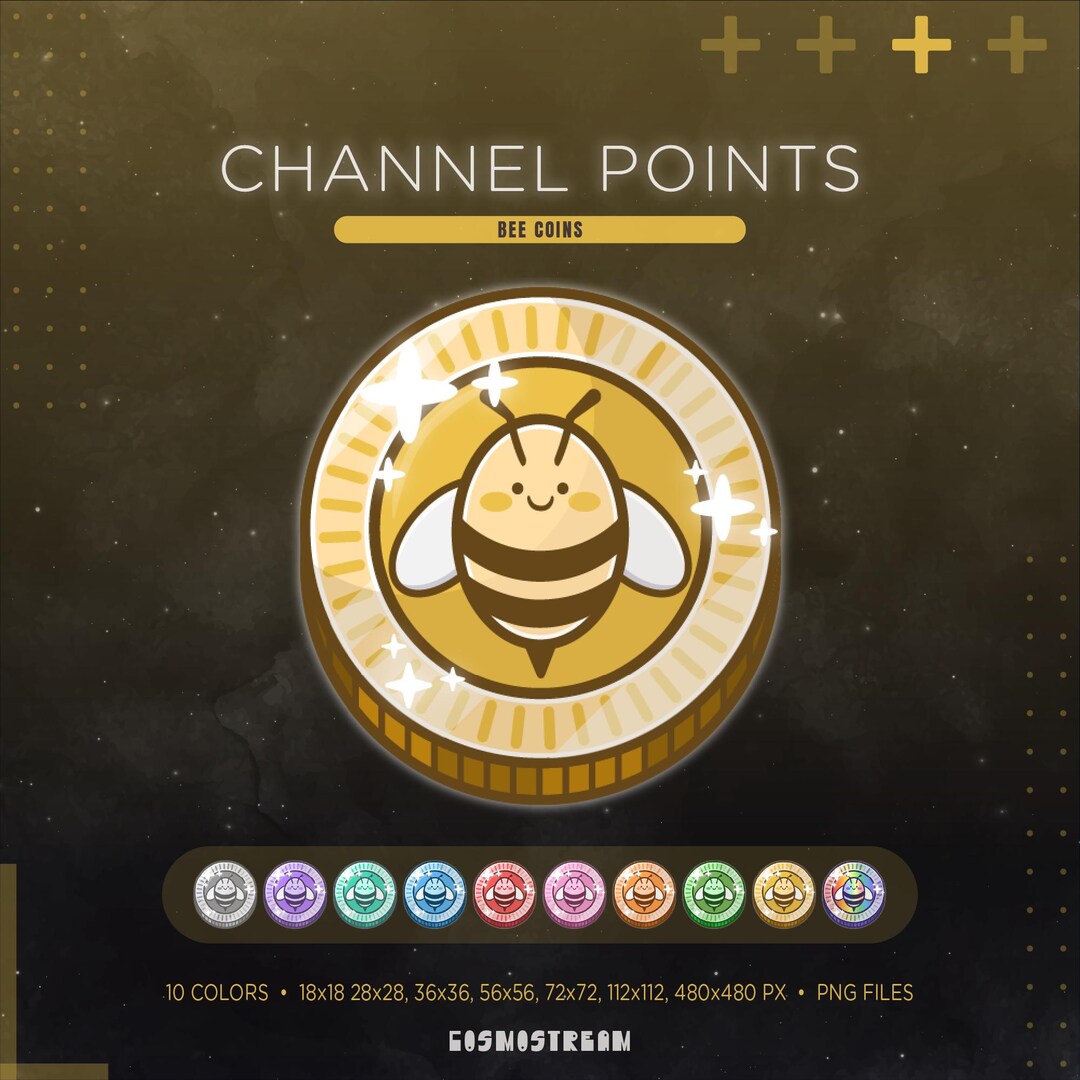 Bee Coins Twitch Channel Points: Honeycomb & Beehive Stream Reward ...