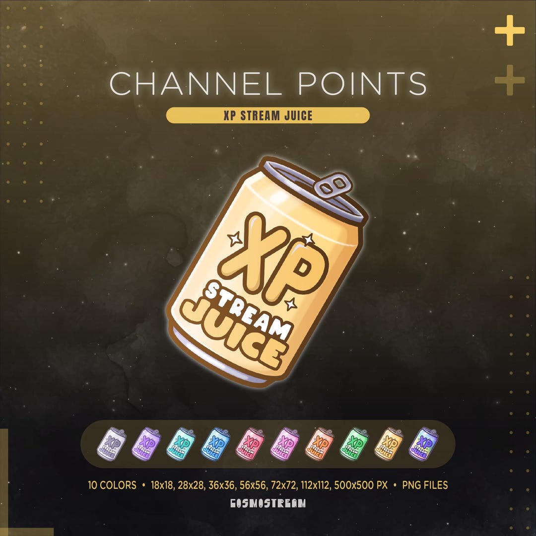 XP Twitch Channel Points Icon | Gamer Level up Rewards Icon | Energy ...