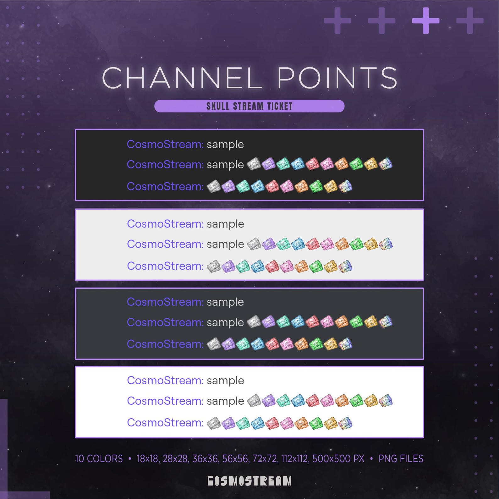 Skull Stream Ticket Channel Points for Halloween Twitch Stream | 10 ...
