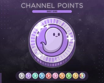 Puntos de canal de Twitch de Ghost Coins para Halloween y transmisiones ...