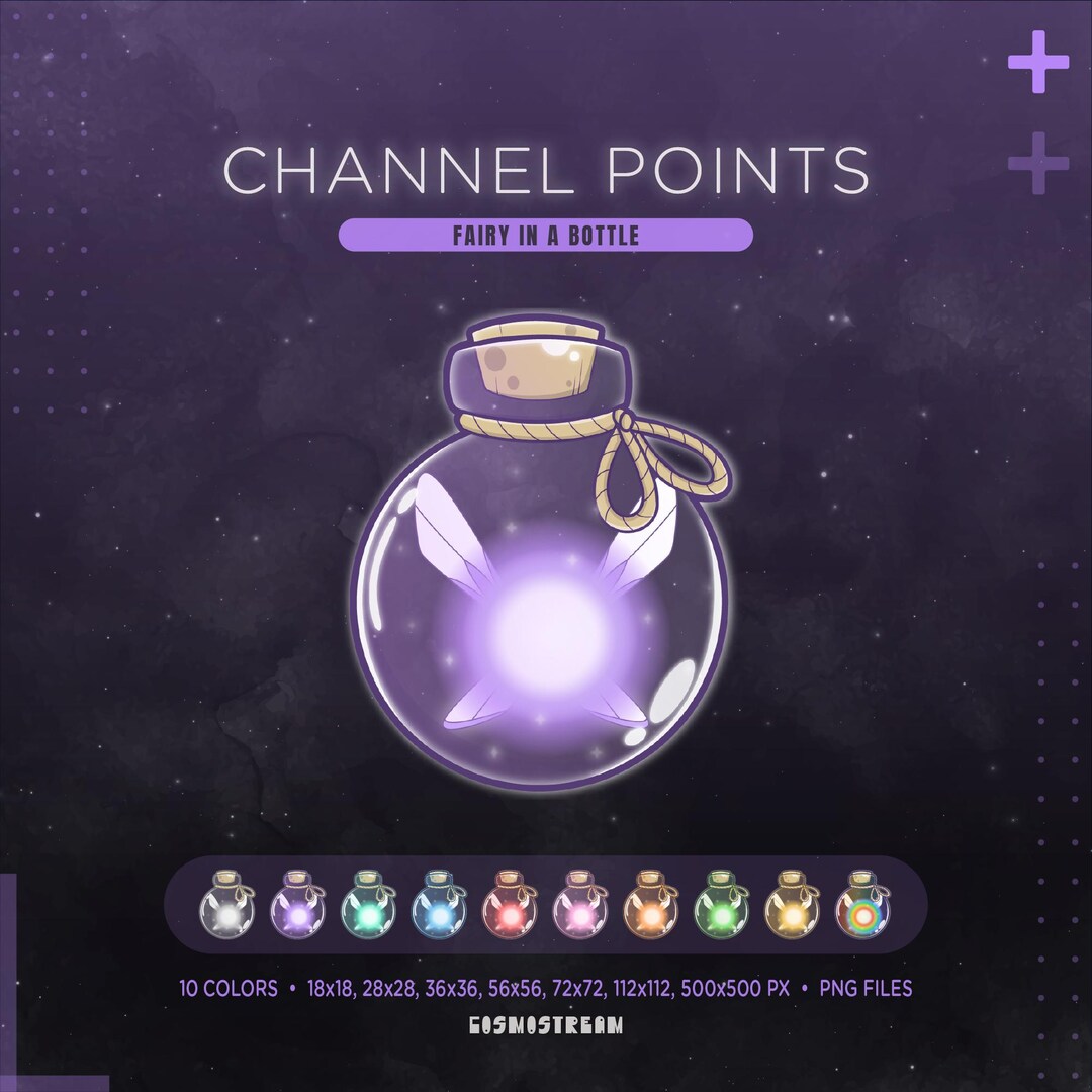Fairy Bottle Twitch Channel Points | Magic Pixie Dust Streem Redeems ...