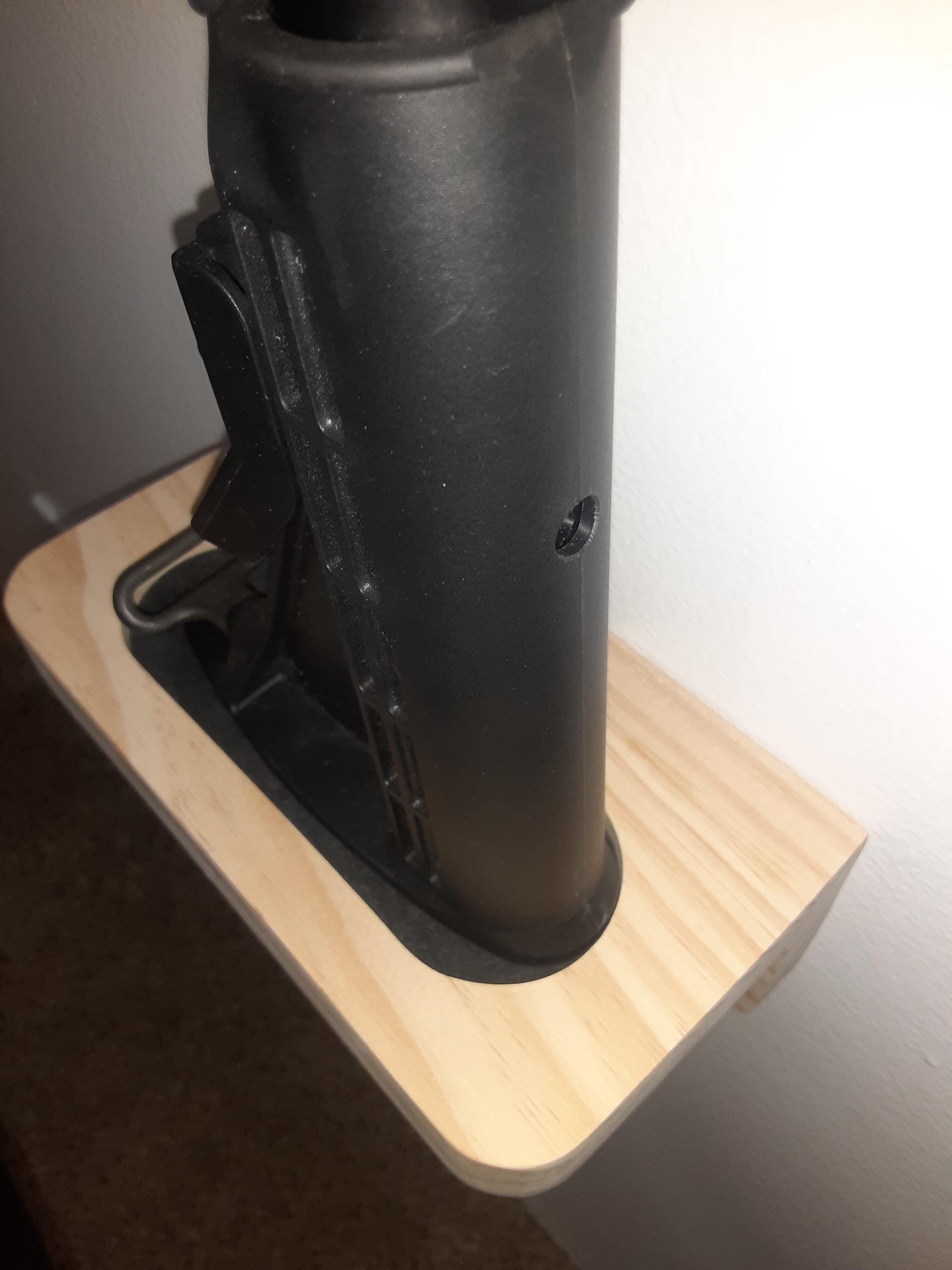 Natural Wood Vertical Gun Rack Wall Mount Holder Display for Rifle ...