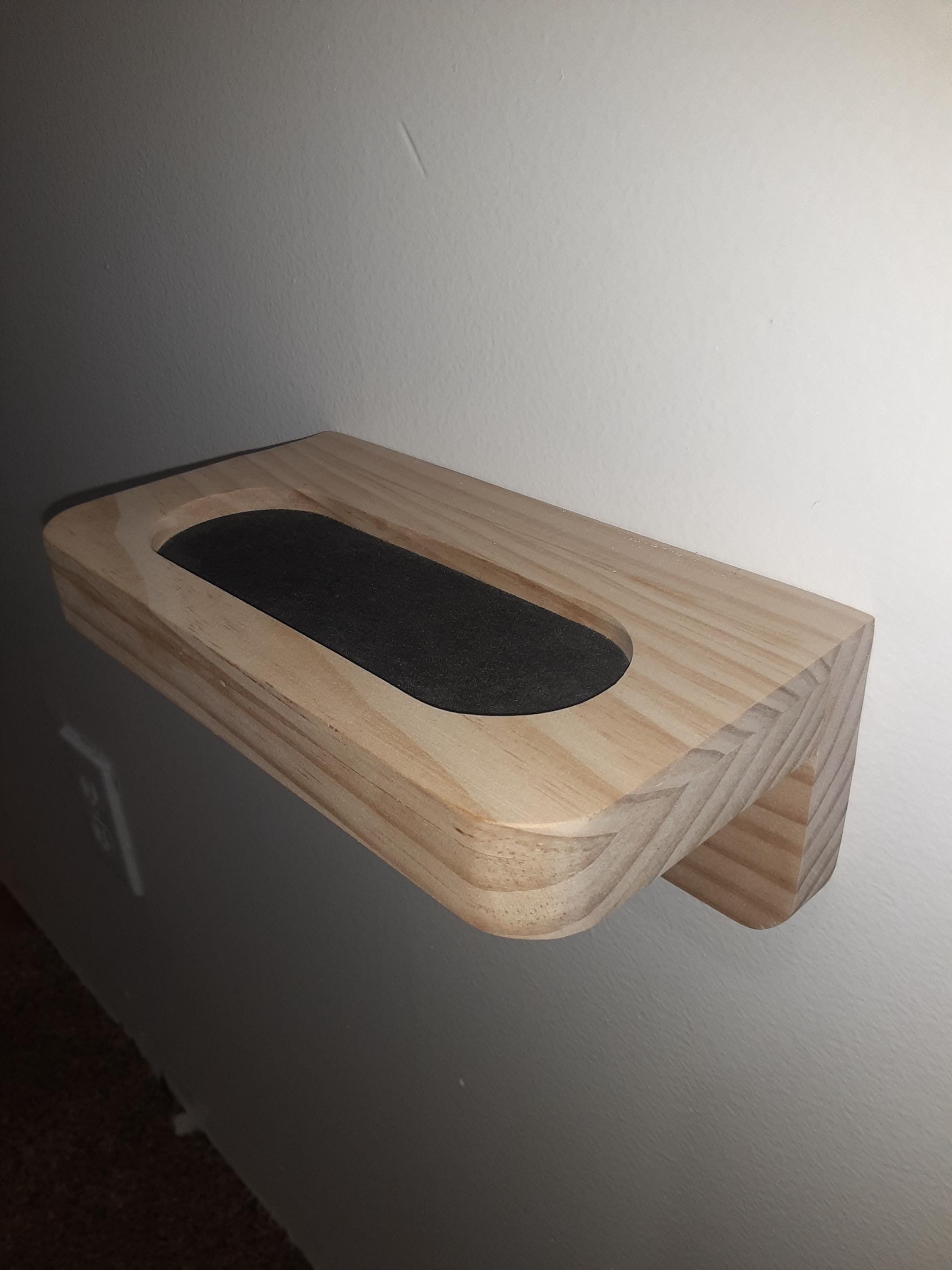 Natural Wood Vertical Gun Rack Wall Mount Holder Display for Rifle ...