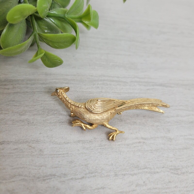 Gold Roadrunner Pin - Etsy