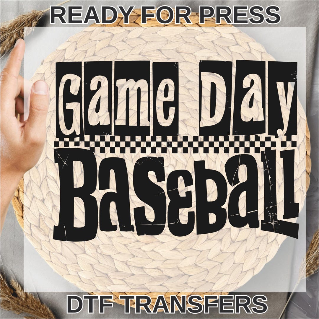 Game Day Baseball Ready to Press , Baseball Player Dtf Transfers ...