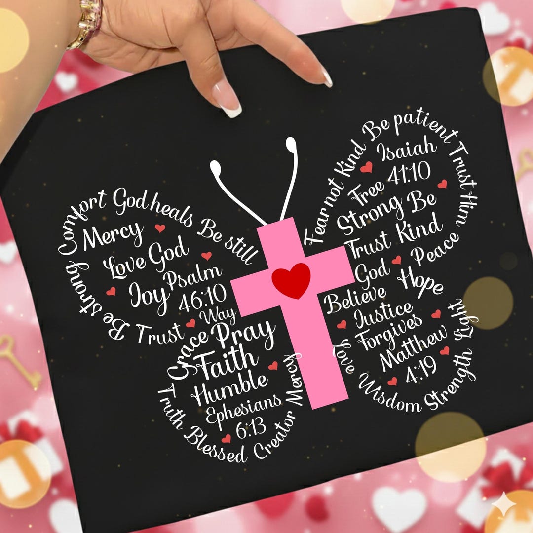 Christian Butterfly Png Bundle, Bible Verse Png, Christian Png ...
