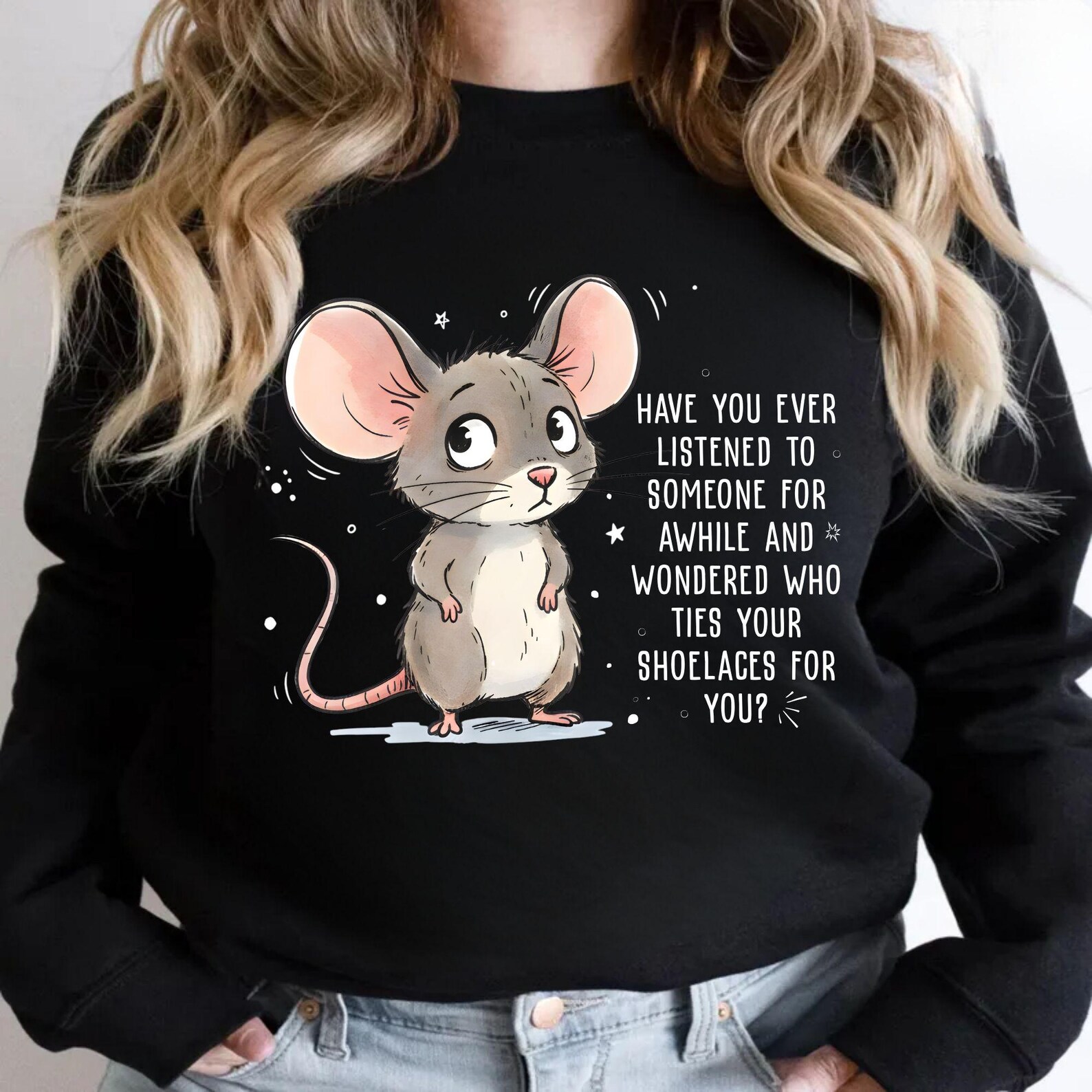 10 Funny Sarcastic Mouse Quote Png Bundle, Who Ties Your Shoelaces for ...