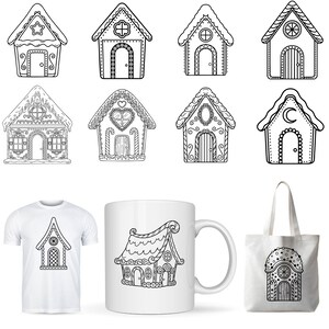 185+ Gingerbread House SVG Bundle | Holiday Home Decor (digital ...