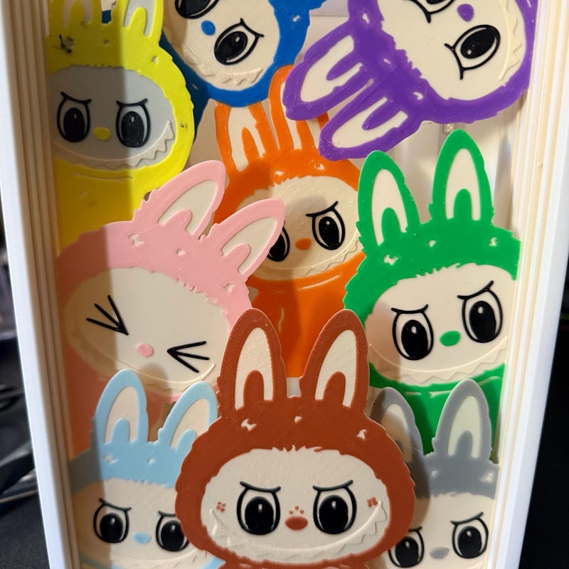 Labubu Display Shadow Box - Etsy