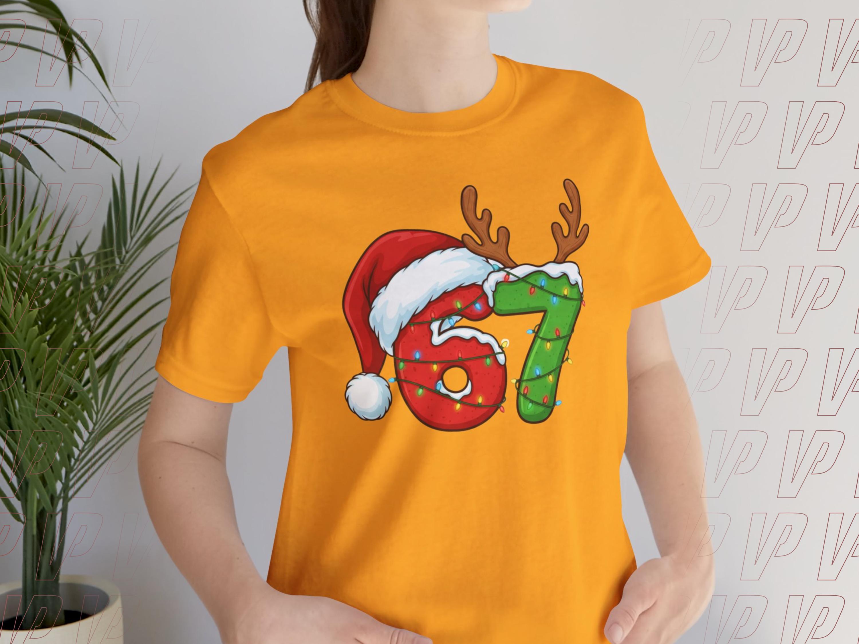 Santa Hat Reindeer 6 7 Christmas Lights DTF Transfer - Etsy