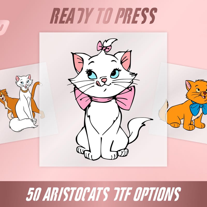 Marie the Cat Dtf - Etsy