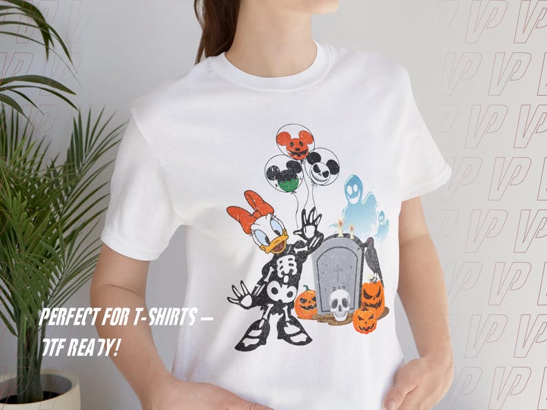 Halloween Disney Skeleton Balloons DTF Print Transfer - Etsy