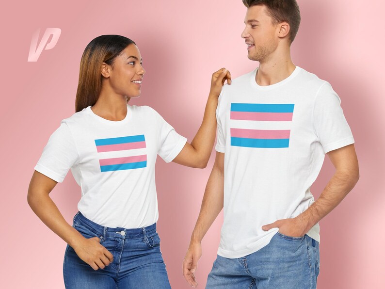 Trans Flag DTF Print Transfer: LGBTQ Pride Shirt - Etsy