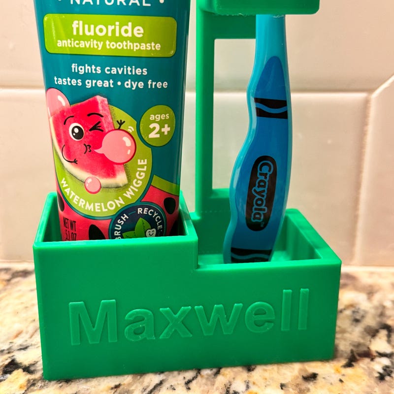 Toothbrush Kid Holder - Etsy
