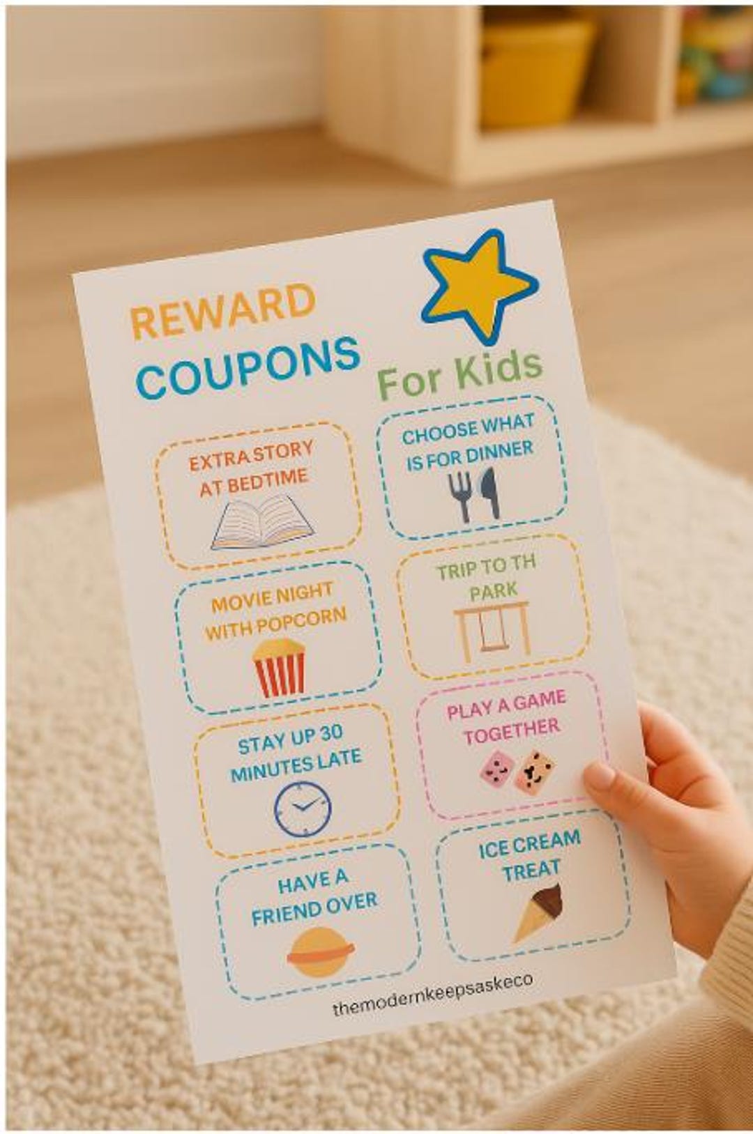 Kids Reward Coupons Printable | Behavior Incentive Chart Alternative ...