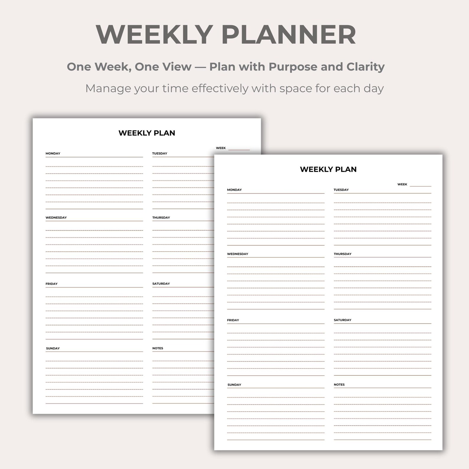 Printable Dad Planner: Daily, Weekly & Monthly Organizer (digital ...