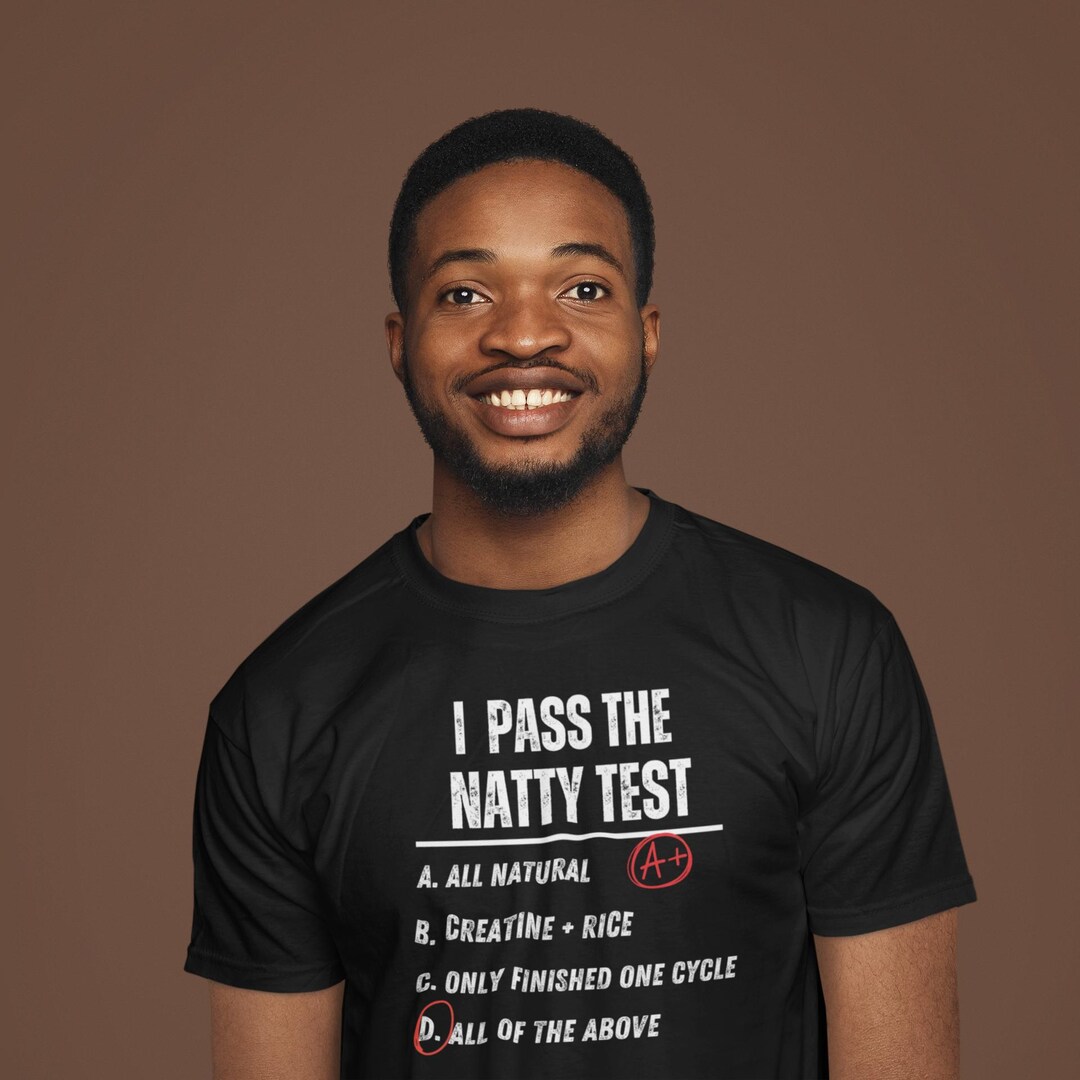 Distressed "i Pass the Natty Test" Funny Unisex T-shirt | Fitness & Gym ...