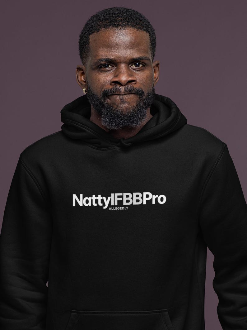 NATTY IFBB PRO Hoodie | Unisex Gym Pullover - Etsy