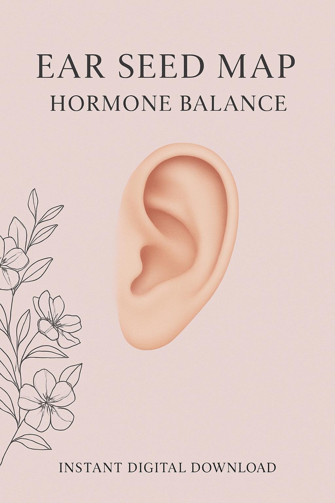 Hormone Balance Ear Seed Chart & Placement Guide, Digital Download - Etsy