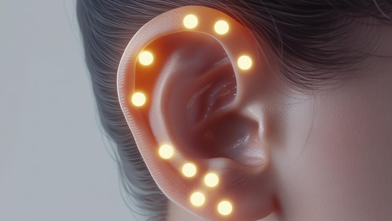 Hearing/ Ear Ringing Ear Seed Chart & Placement Guide, Digital Download ...