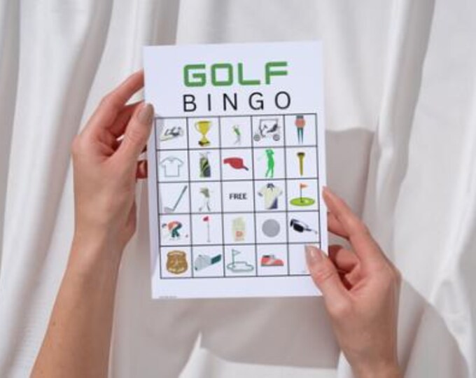 Golf Bingo Cards - 100 Pages to Download and Print - Etsy Canada