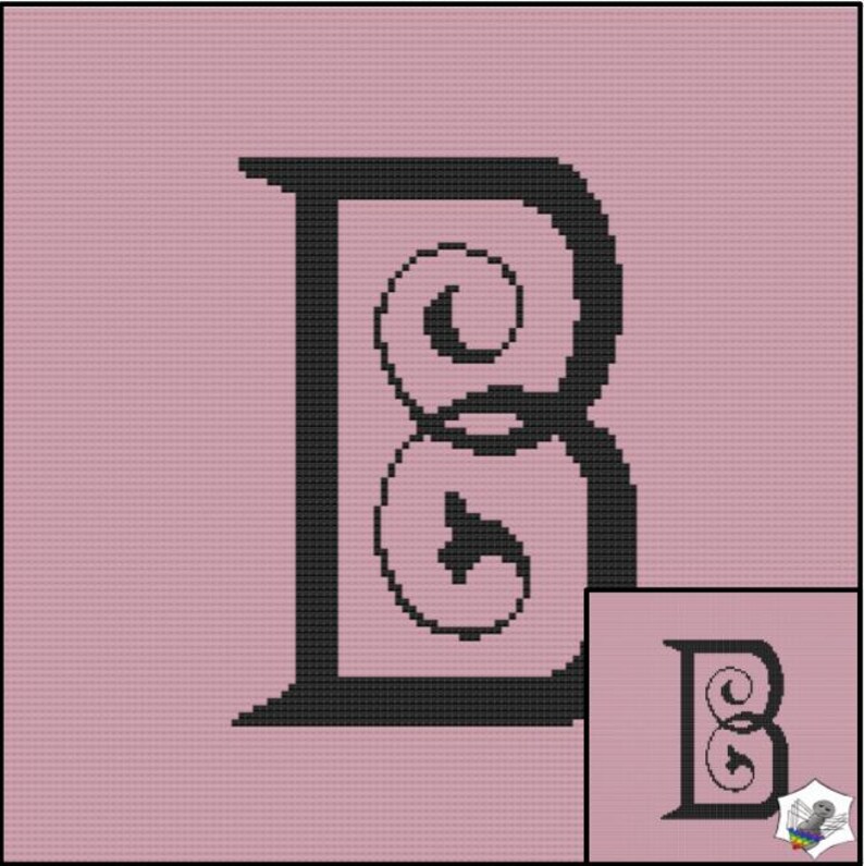 Pixel Art PDF Pattern - Letter "b" Typography Penelope - Dieter ...