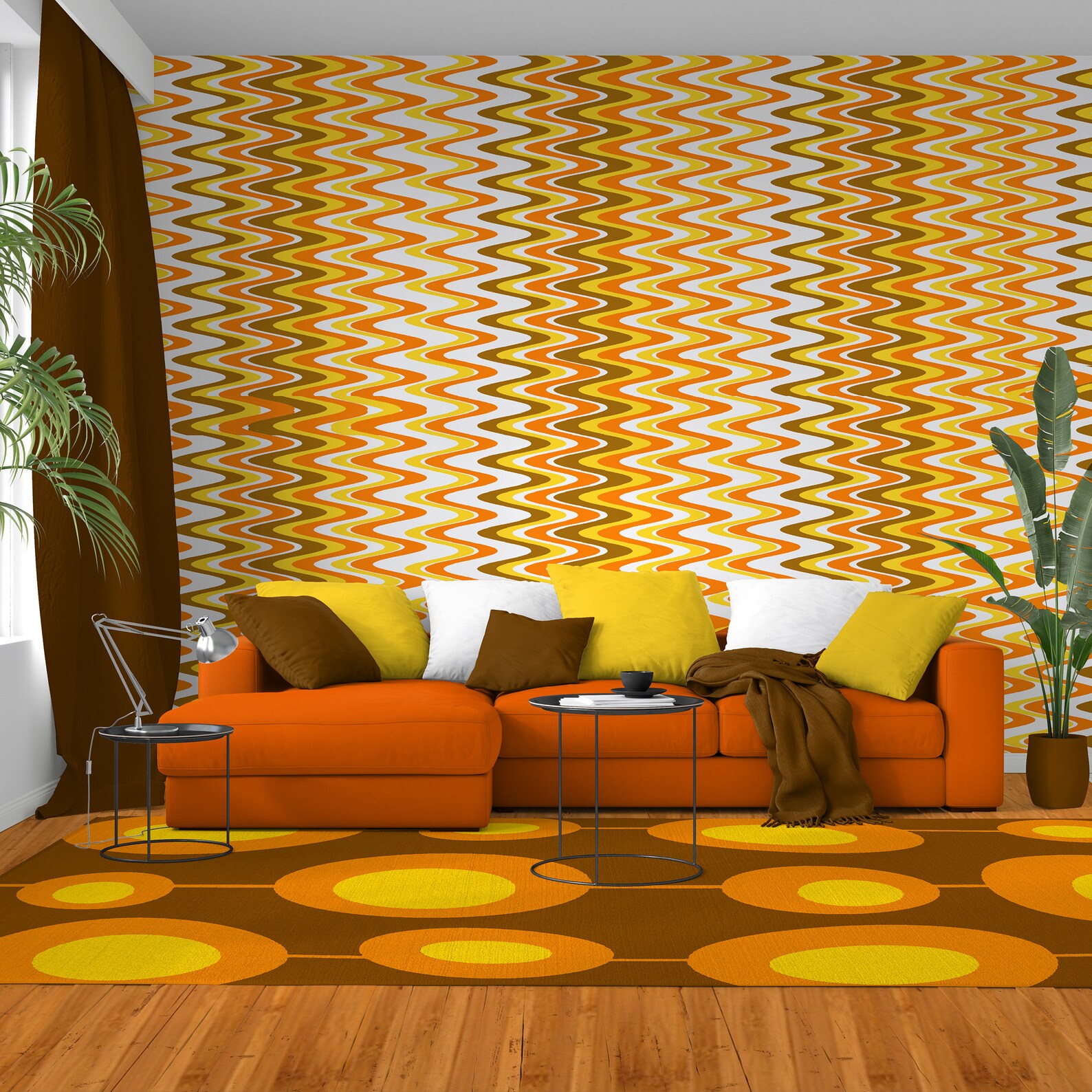 Mid Century Modern Wallpaper Mod Wallpaper Modern Wallpaper | Etsy