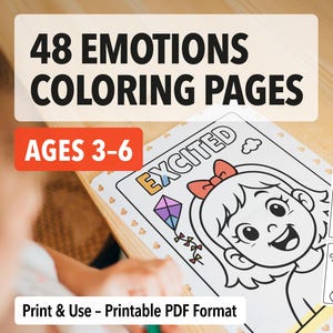 Big Feelings Coloring Pages for Kids | Printable Emotions PDF | Calm ...