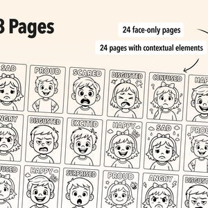 Big Feelings Coloring Pages for Kids | Printable Emotions PDF | Calm ...