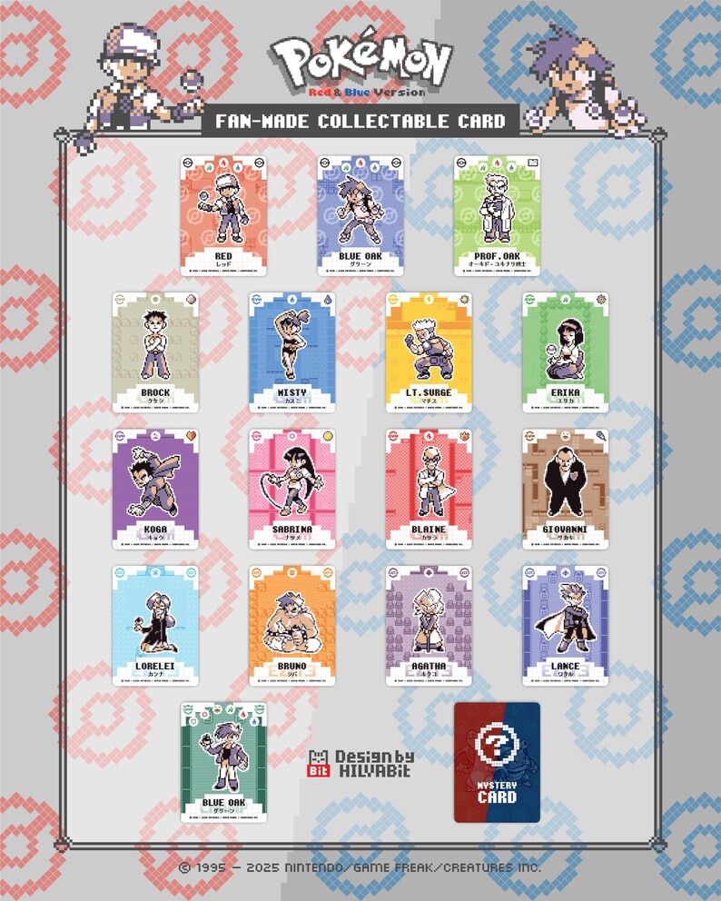 Limited Edition【holiday ONLY】 - Pokemon Pixel Card Set – 175 Cards ...