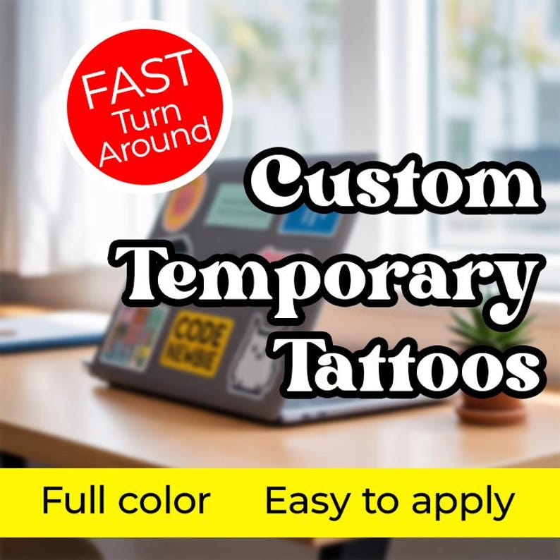 Custom Temporary Tattoos - Etsy