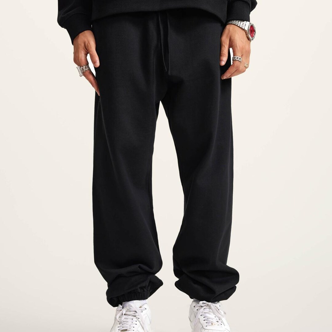 Heavyweight Casual Plush Sweatpants Cotton(440gsm) - Etsy