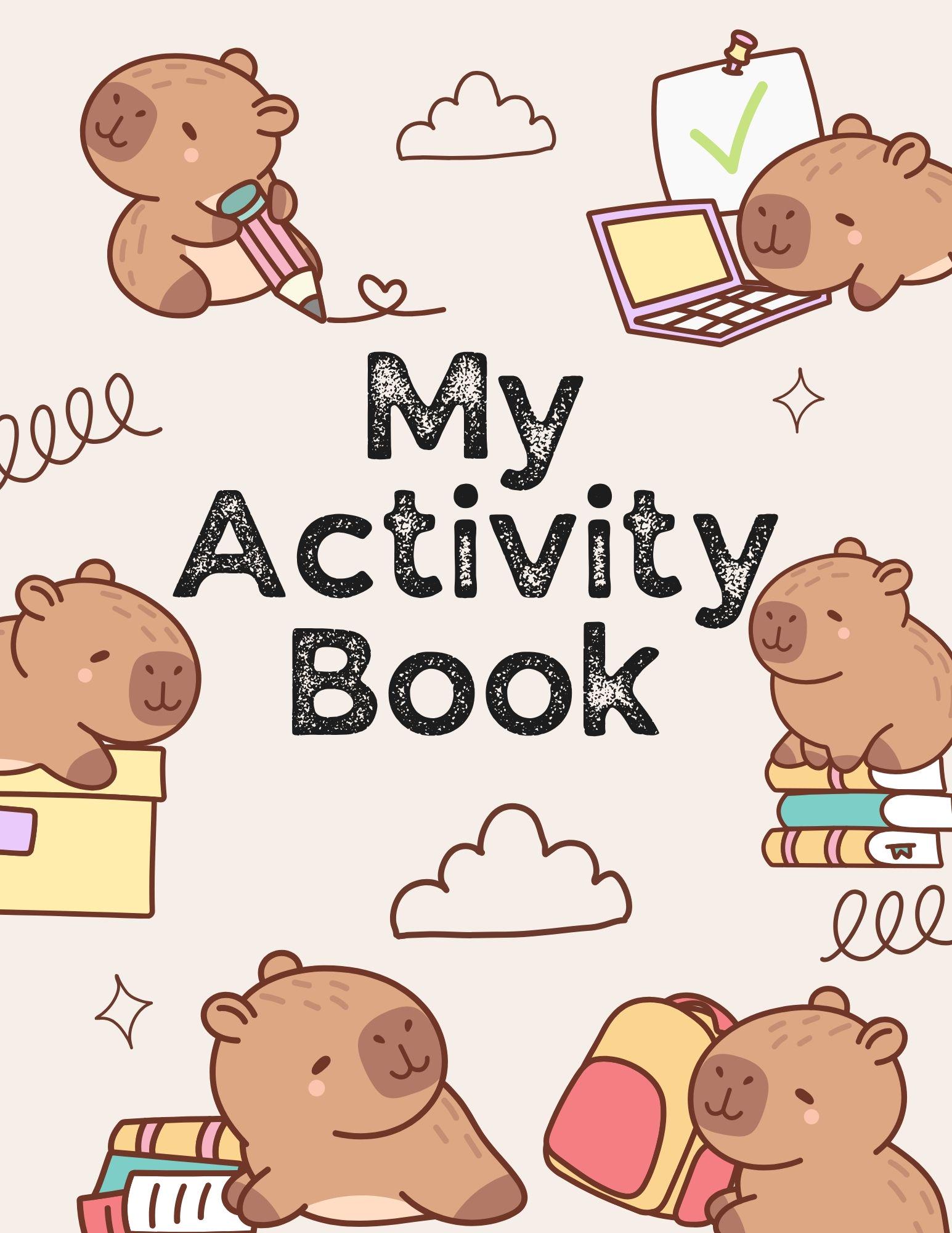 Capybara Activity Book. - Etsy