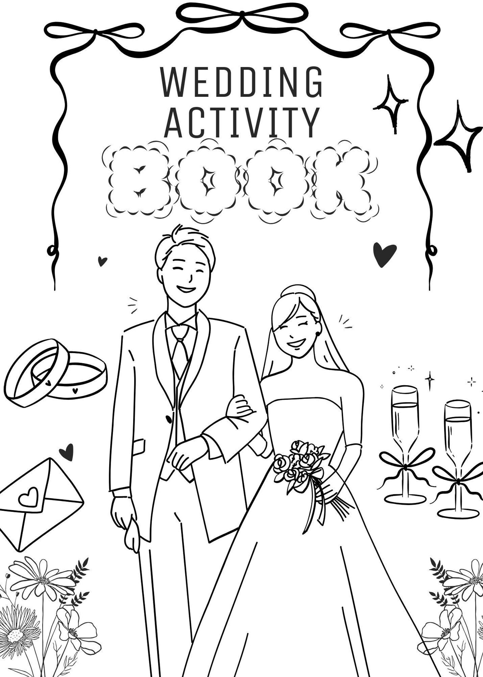 Wedding Activity Book - Etsy