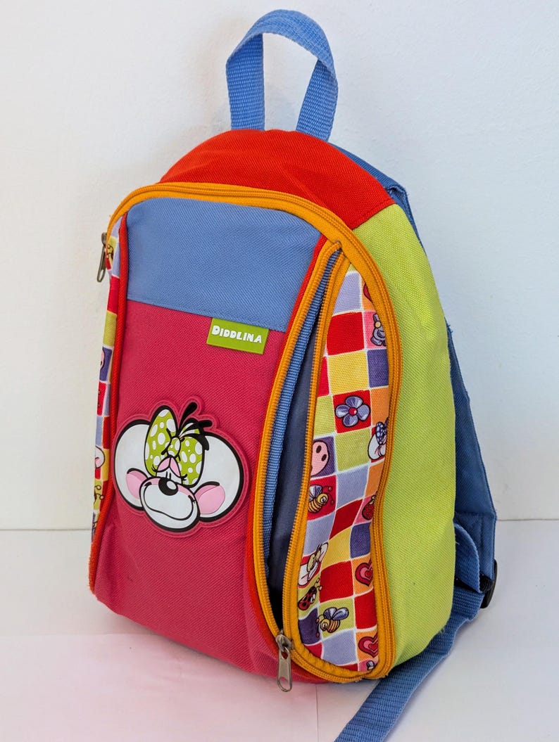 Vintage Diddl Kids Bagpack 1990s Cartoon Bag Cute Retro School Bag Rare ...