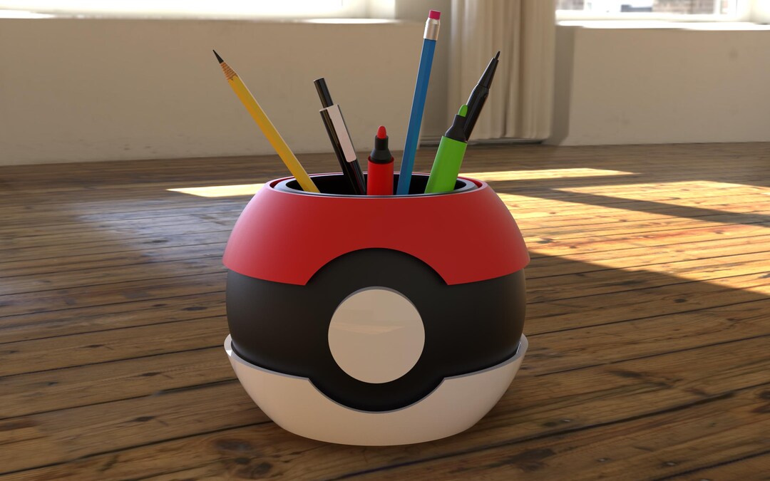 3D Printed Pokeball / New Pokeball Design for 3D Printing / the Design ...