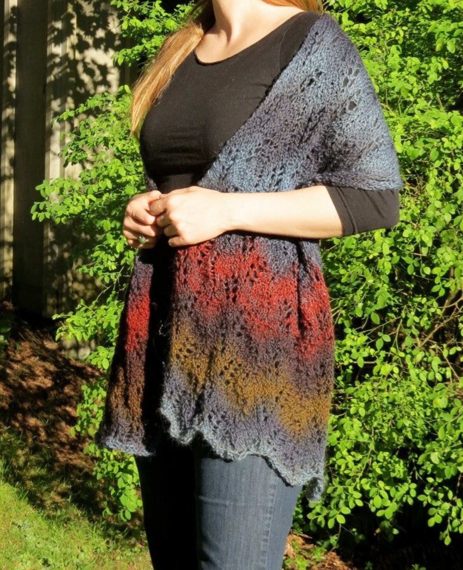 Roman Holiday Lace Wrap Hand Knit Shawl Scarf - Etsy