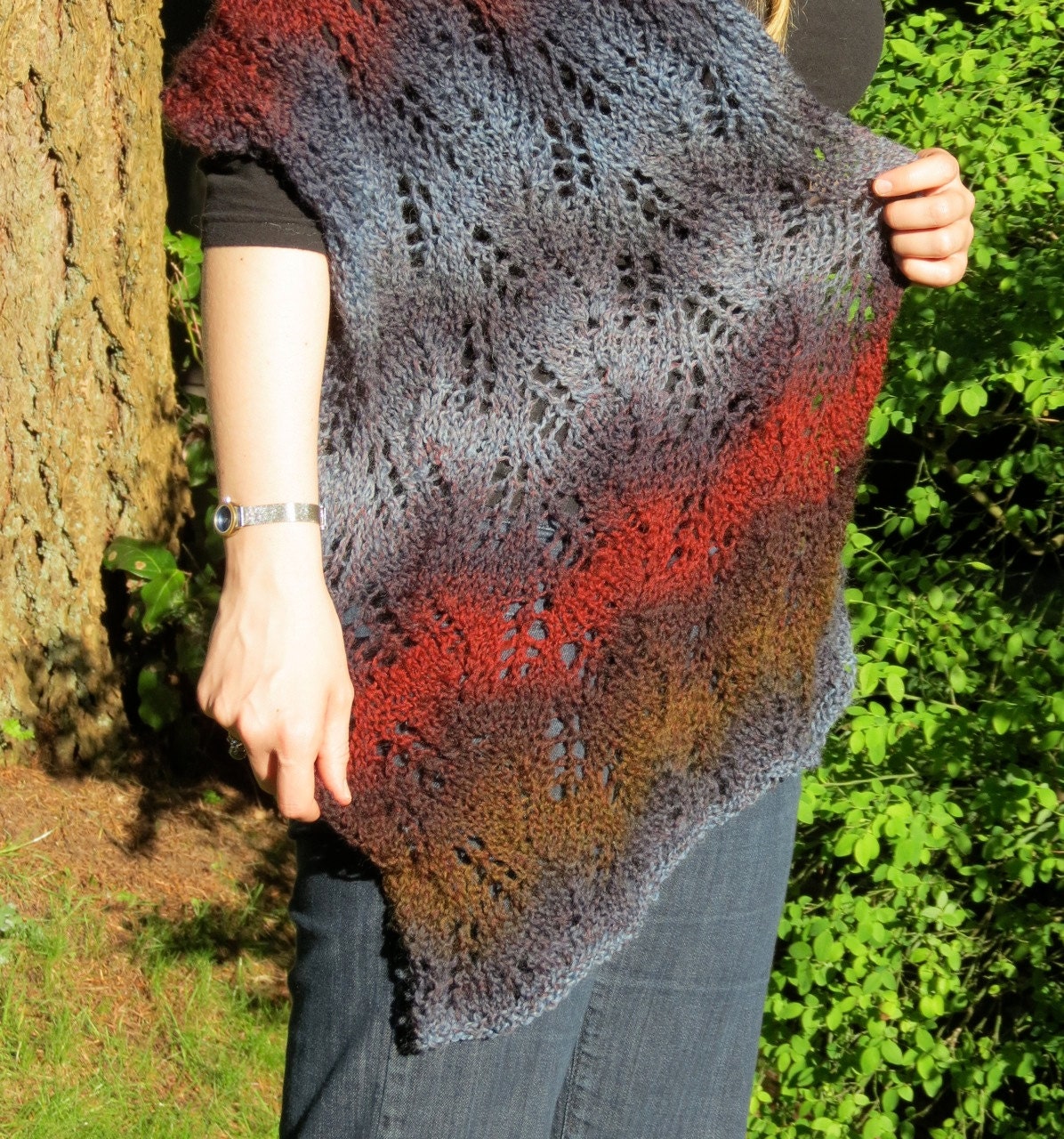 Roman Holiday Lace Wrap Hand Knit Shawl Scarf - Etsy