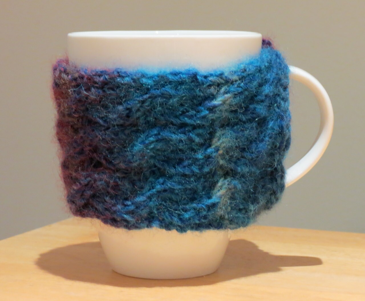 Cable Knit Mug Hugger in 'glacier' - Etsy