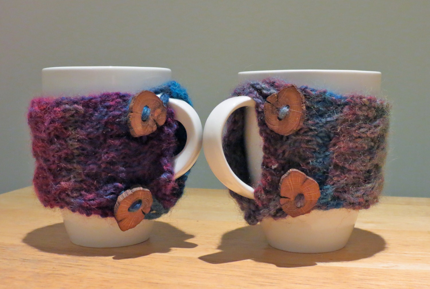 Cable Knit Mug Hugger in 'glacier' - Etsy