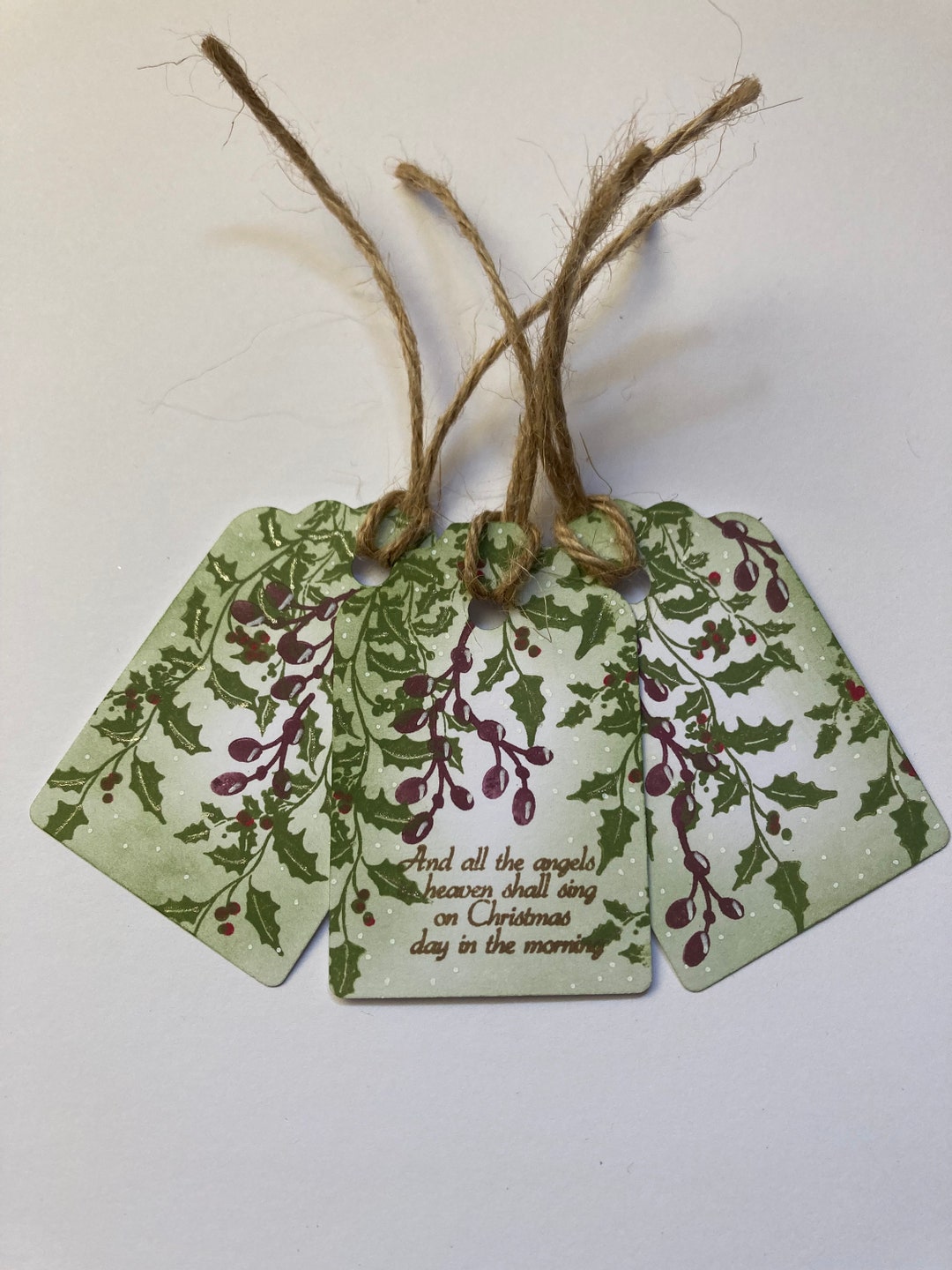 Holly Gift Tags / Christmas Gift Tags / Wrapping / Label / Gift Labels ...